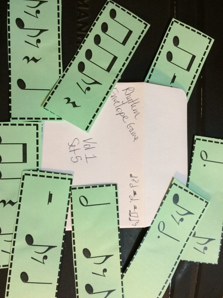 Rhythm Envelope Game - Teaching Beginning Band with Games - Band ...