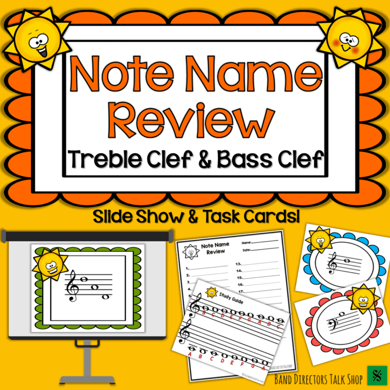 Note Names - Band Directors Talk Shop