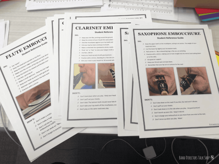 Tips for Teaching Embouchure in Beginning Band - Band Directors Talk Shop