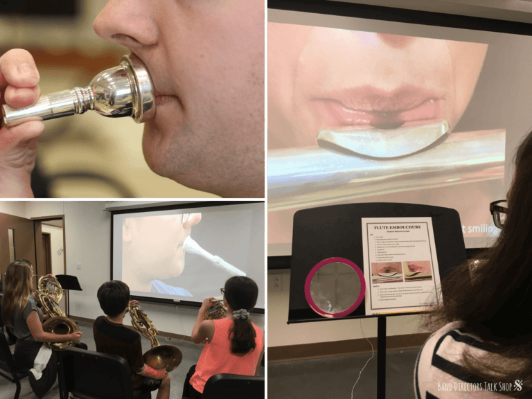 Tips for Teaching Embouchure in Beginning Band - Band Directors Talk Shop