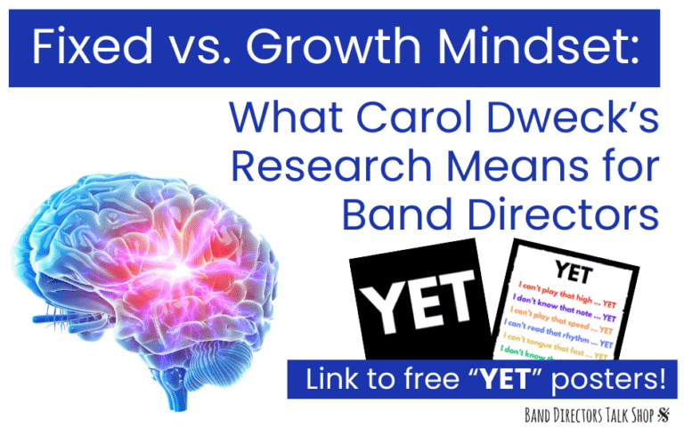 Fixed vs. Growth Mindset: What Carol Dweck’s Research Means for Band ...